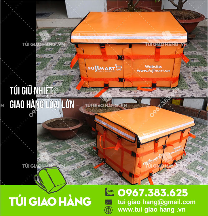 Thùng giữ nhiệt giao hàng loại lớn – Mẫu thùng giao hàng Siêu thị Fuji Mart