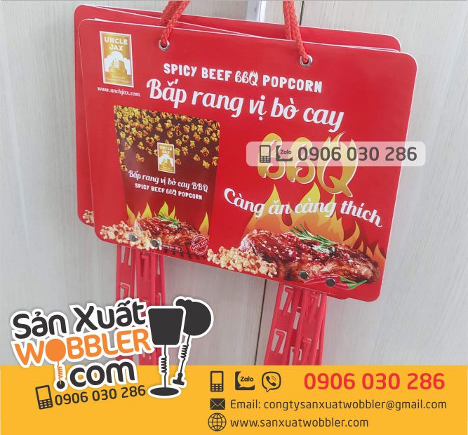 Posm hanger dây nhựa treo snack Bắp rang